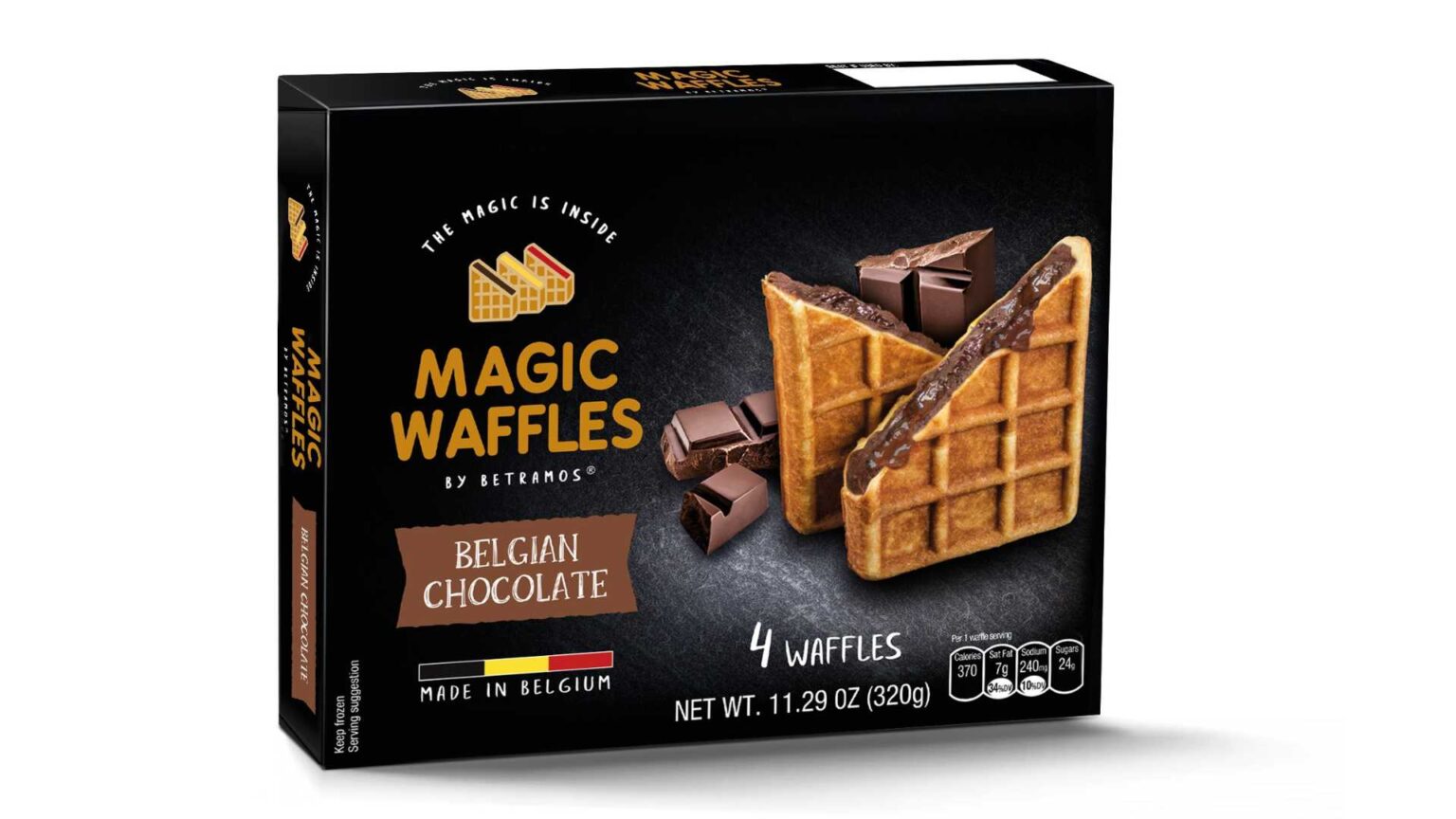 MAGIC WAFFLES Belgian Chocolate (Retail) - Markwell Foods Australia